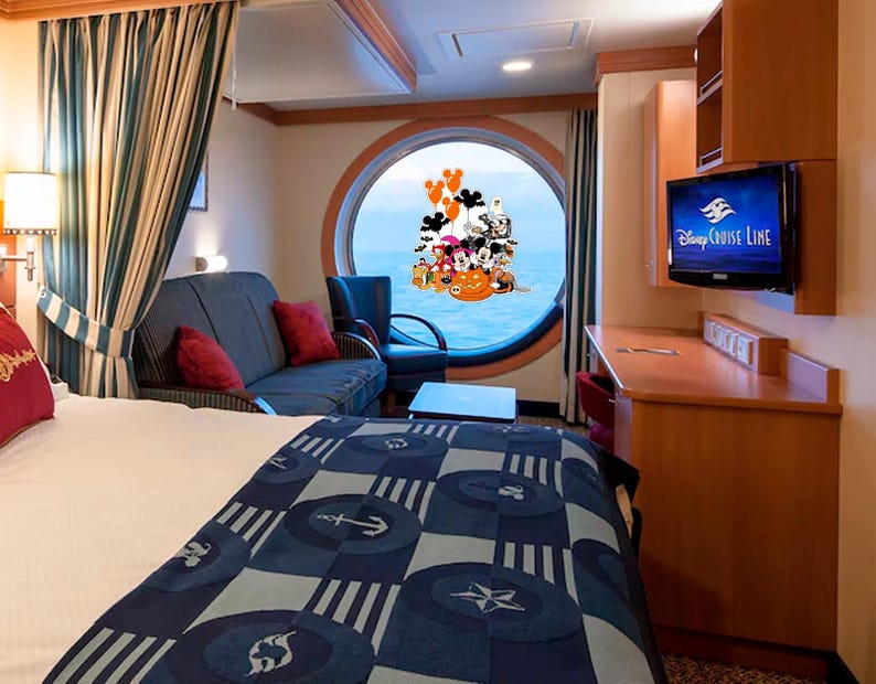 Window Cling Mickey and Friends Individual Ghosts Disney Cruise Window ...