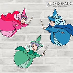 Sleeping Beauty Three Good Fairies Disney Cruise Inspired Suite Door ...