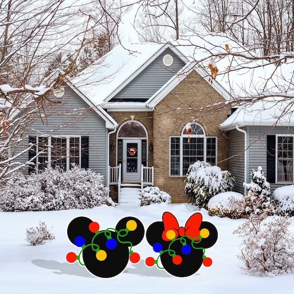 Mickey Mouse Outdoor Lights - Etsy