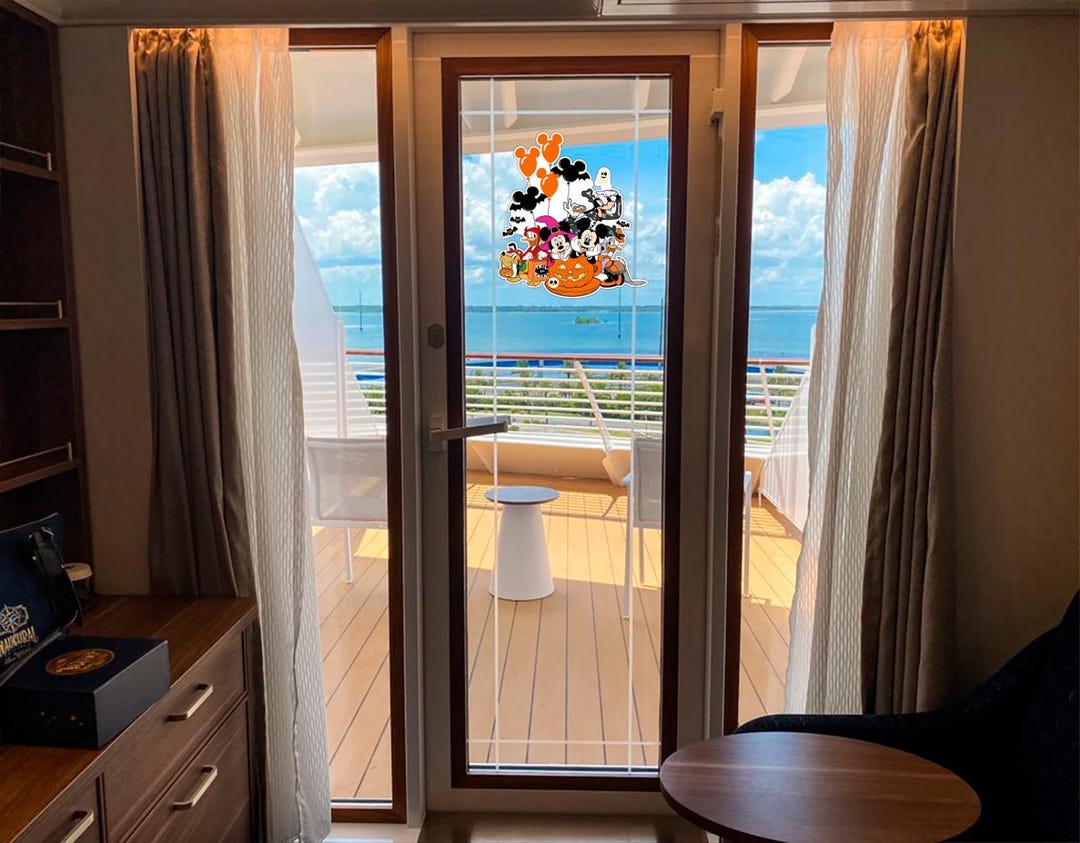 Window Cling Mickey and Friends Individual Ghosts Disney Cruise Window ...