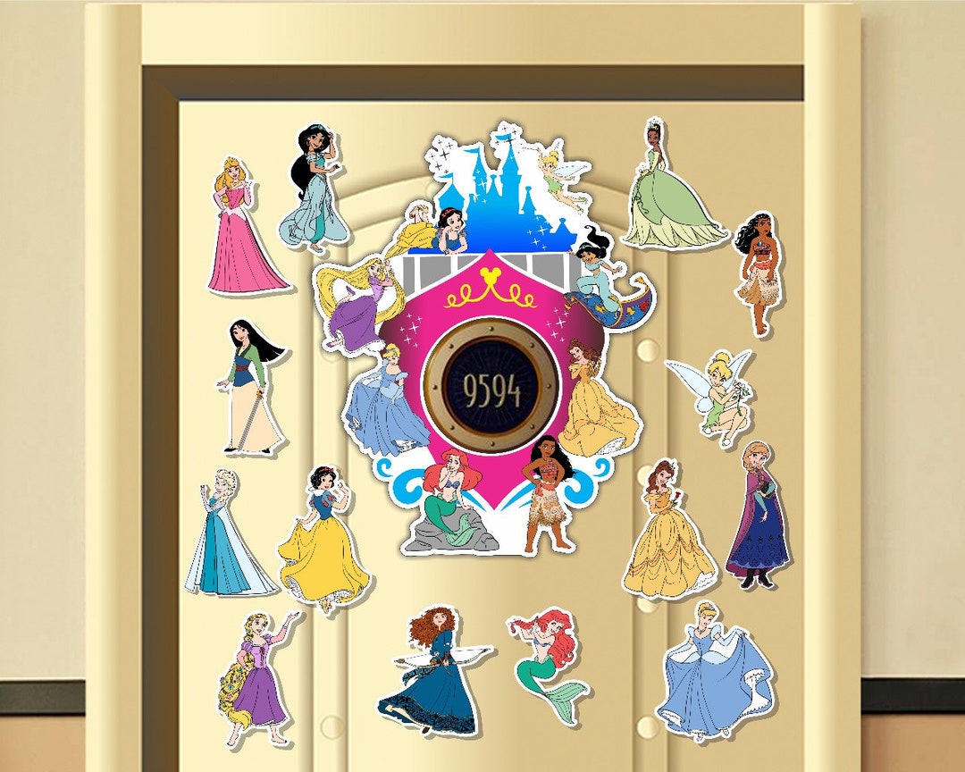 Princess 3D Magnet With LED Lights Disney Princess Cruise Stateroom ...