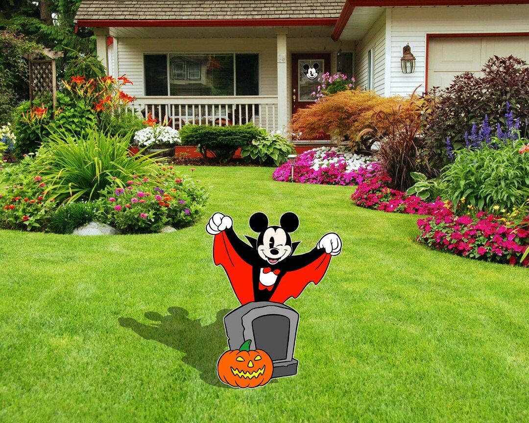 Halloween Vampire Mickey Yard Sign/ Disney Inspired Vampire Mickey on ...