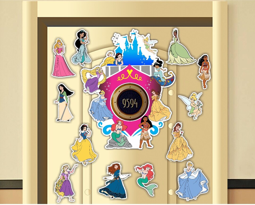 Princess Disney Inspired Disney Cruise Suite Door Magnets/disney ...