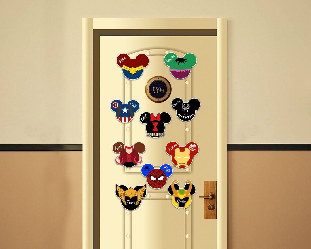 Superhero Disney Inspired Disney Cruise Suite Door Magnets/ - Etsy Superhero Disney Inspired Disney Cruise Suite Door Magnets/ - Etsy