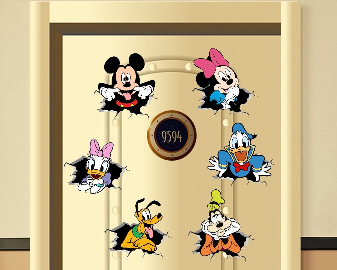 Mickey and Crew Bursting the Door of the Disney Cruise Suite Door ...