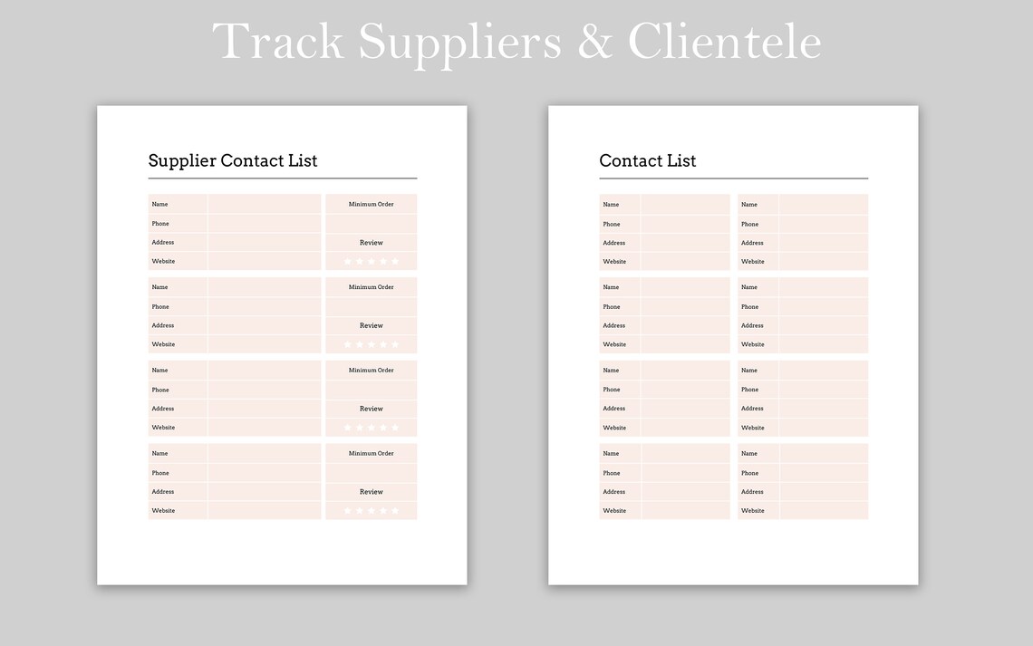 Printable Business Planner | Small Business Plan | Online Business ...