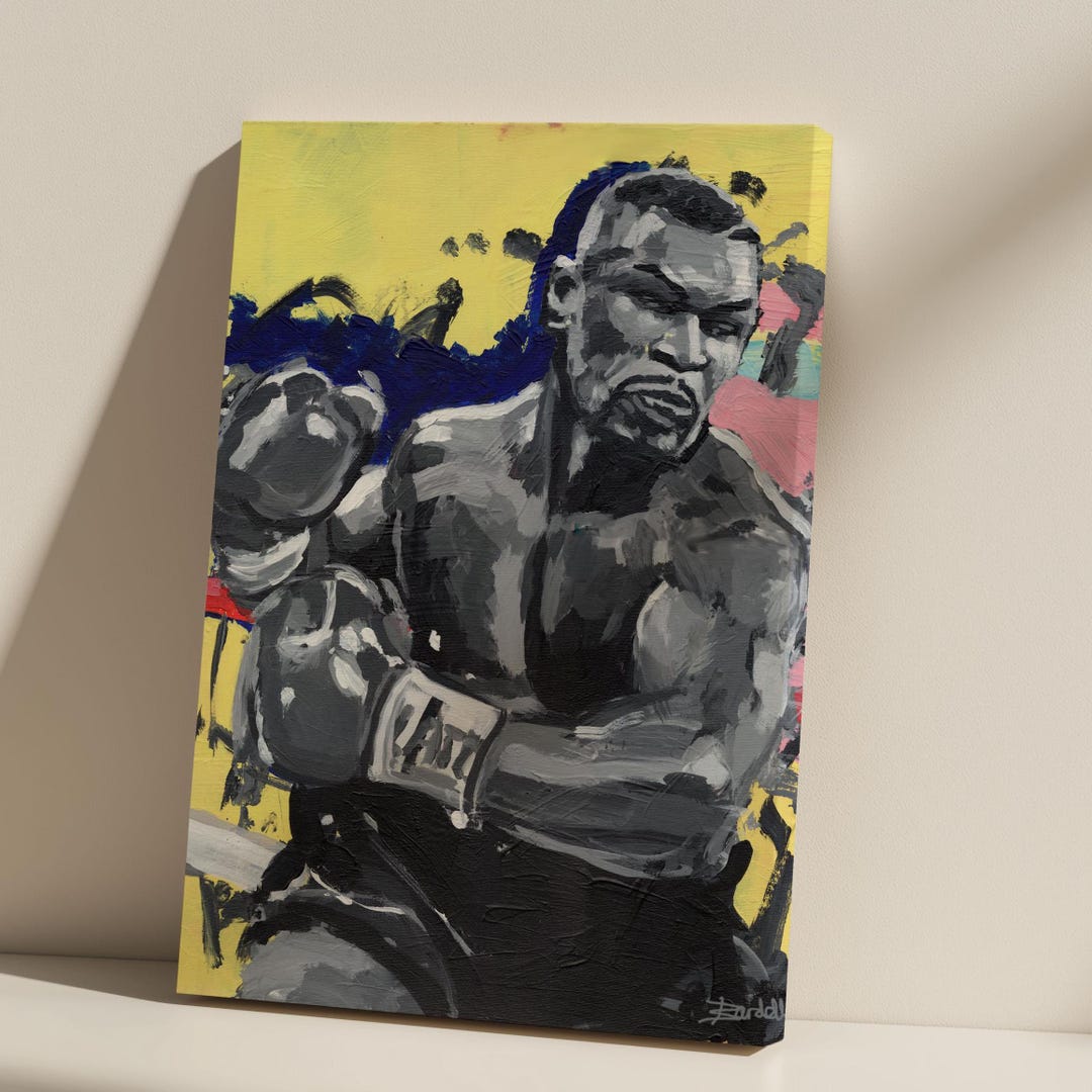 Mike Tyson Boxing Poster Wall Art Canvas Painting Living Room Home ...