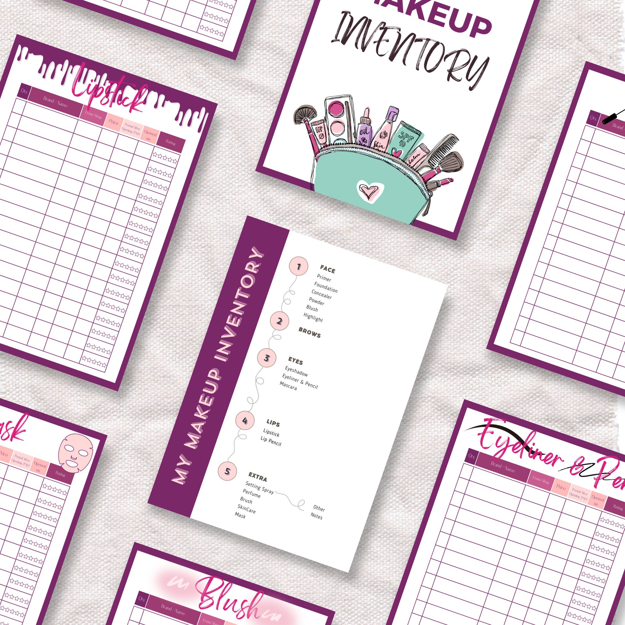Makeup Inventory Management, Makeup Artist, Makeup Planner, Makeup ... Makeup Inventory Management, Makeup Artist, Makeup Planner, Makeup ...