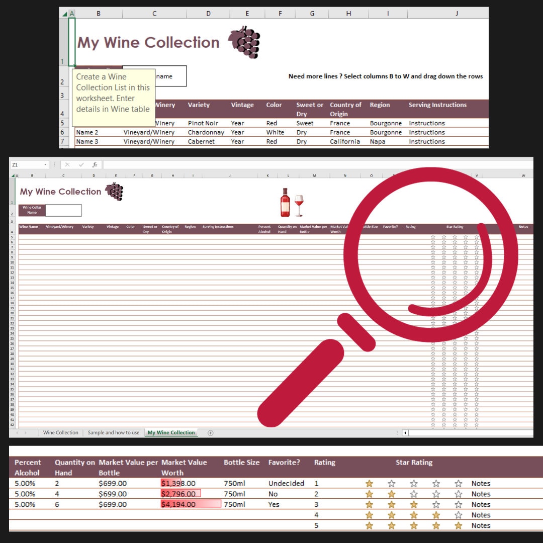 Wine Inventory Management, Wine Lovers, Wine Planner, Wine Collection, Organization Inventory ...