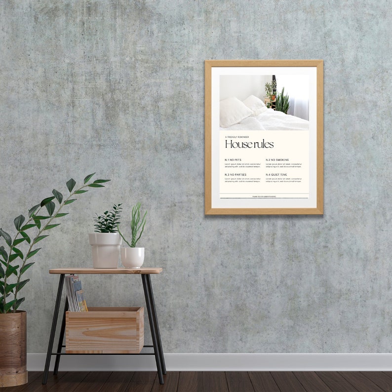 Airbnb Sign Bunlde Template Airbnb Signage for Rental Home Wifi Sign ...