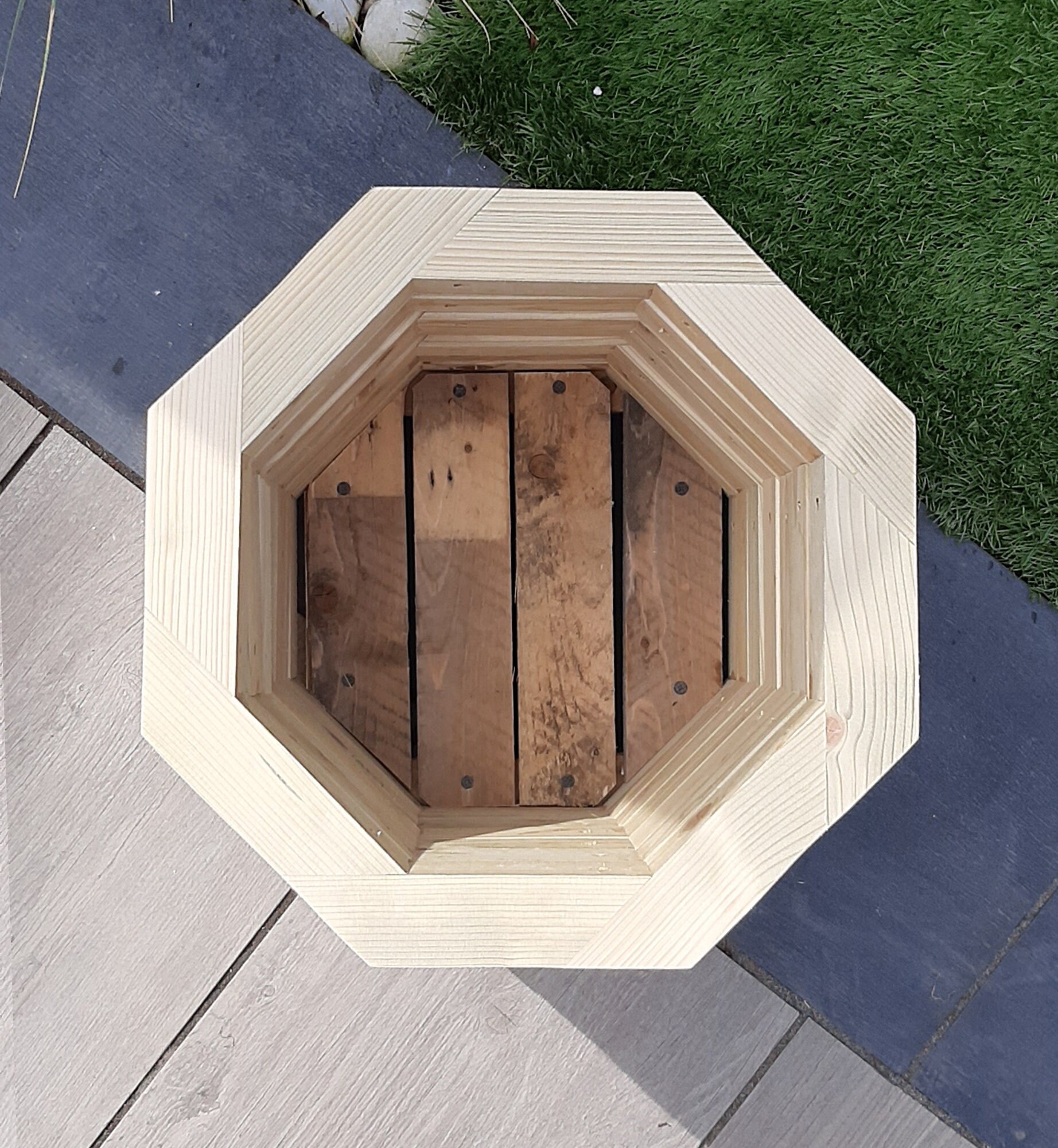 Modern Octagonal Wood Planter Straight With 7 Tiers - Etsy