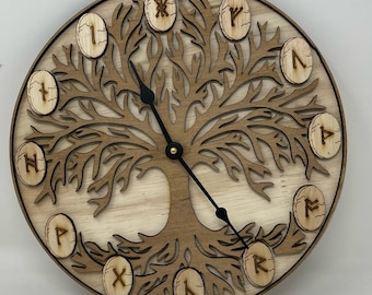 Wood Viking Clock - Etsy