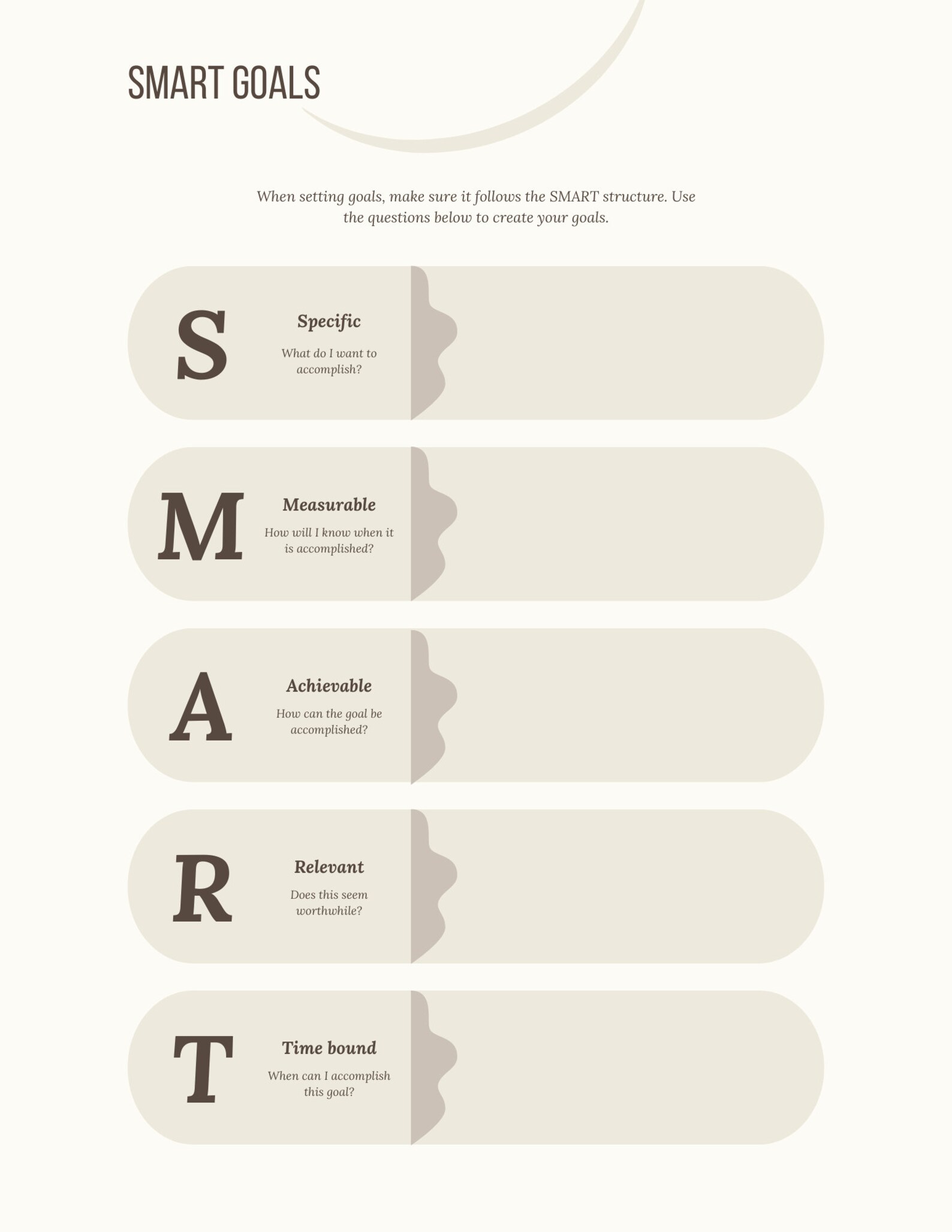 Goal Action Plan Sheet, SMART Goal Resource Paper, Motivational ...
