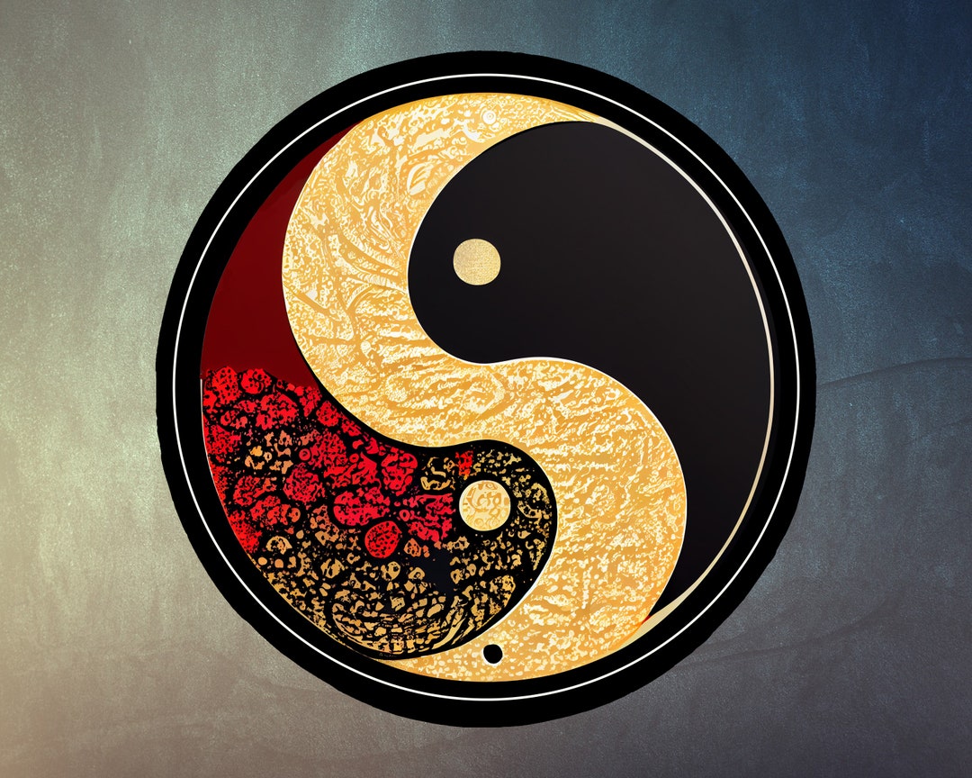 STICKER: Yin and Yang, 2-3.5'' Vinyl Sticker - Etsy