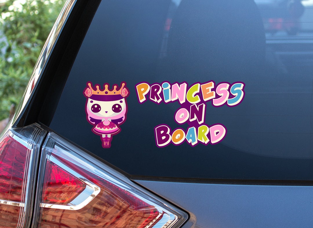 Baby on Board Princess. Car Decal Truck Window Bumper - Etsy