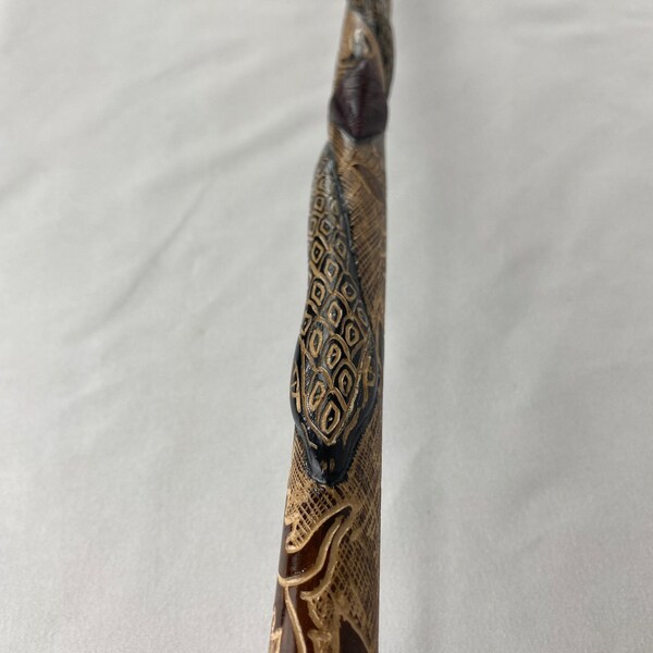Carved Walking Cane - Etsy