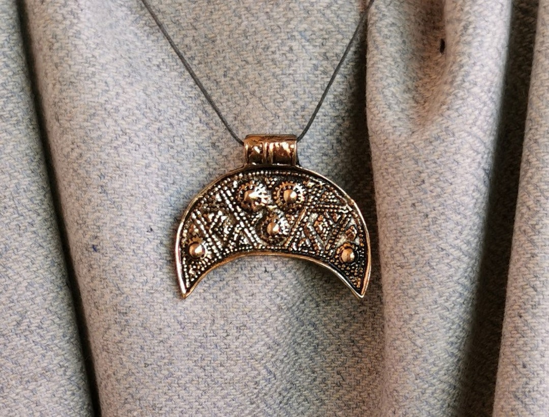 Lunula Pendant Moravia Rus Lunar Pendant. Lunula. Moravia - Etsy
