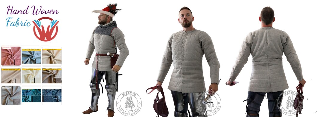 Quality Hand Woven Gambeson Rehoboam Century: XIV, XV Made of Hand ...