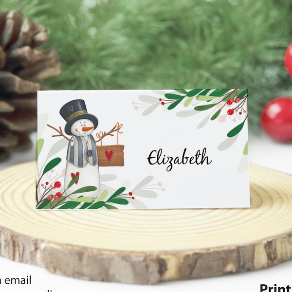 Winter Place Cards - Etsy