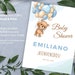 Spanish Baby Shower Welcome Sign Boy Teddy Bear | Editable Boy Baby ...