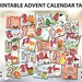 Printable Advent Calendar for Kids | Instant Download | Christmas ...