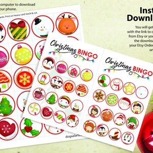 Christmas Party Games Printable Christmas Bingo Holiday Bingo Cards ...