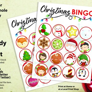 Christmas Party Games Printable Christmas Bingo Holiday Bingo Cards ...