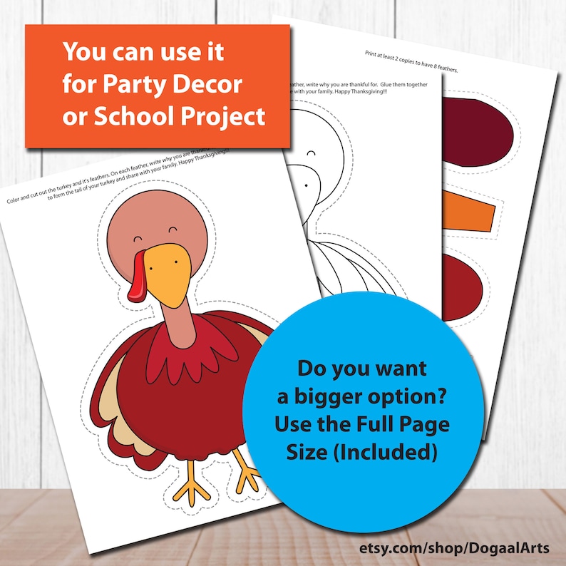 Printable Build a Turkey Kid's Craft | Thanksgiving Craft ...