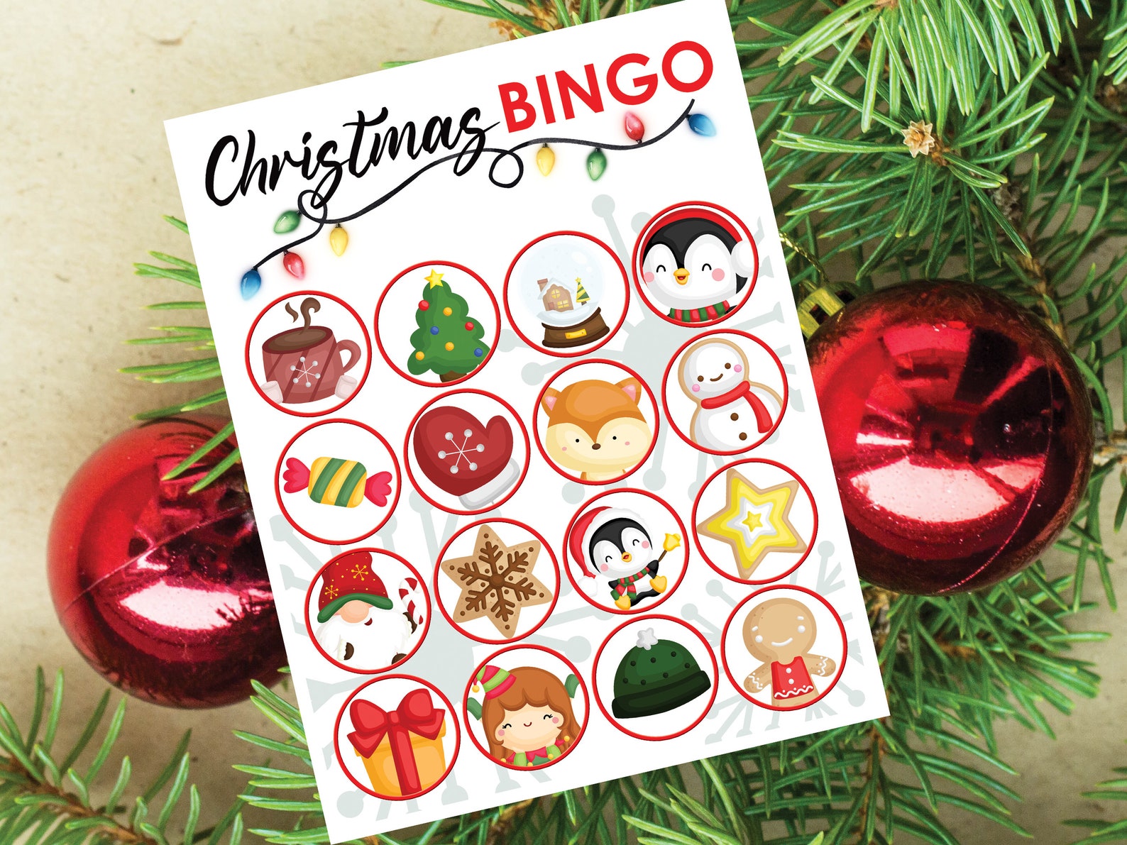 Christmas Party Games | Printable Christmas Bingo | Holiday Bingo Cards ...