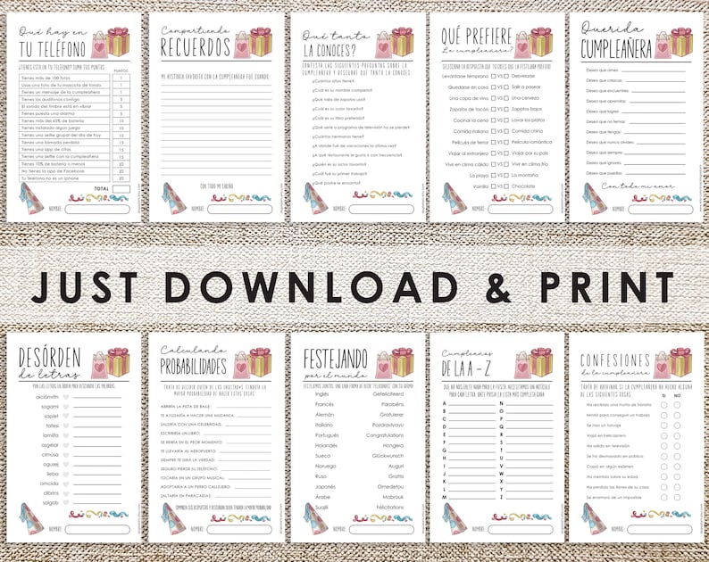 Spanish Birthday Party Games for Her | Juegos Fiesta De Cumpleaños En ...