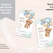 Spanish Baby Shower Welcome Sign Boy Teddy Bear | Editable Boy Baby ...
