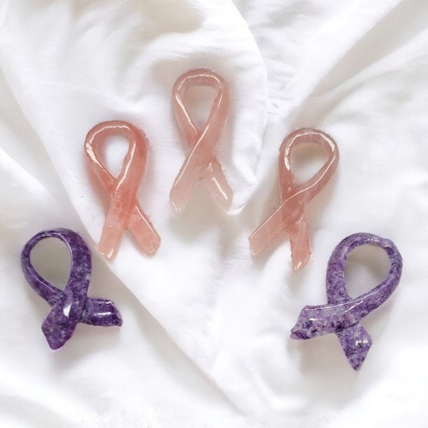 Pink Ribbon Beads - Etsy