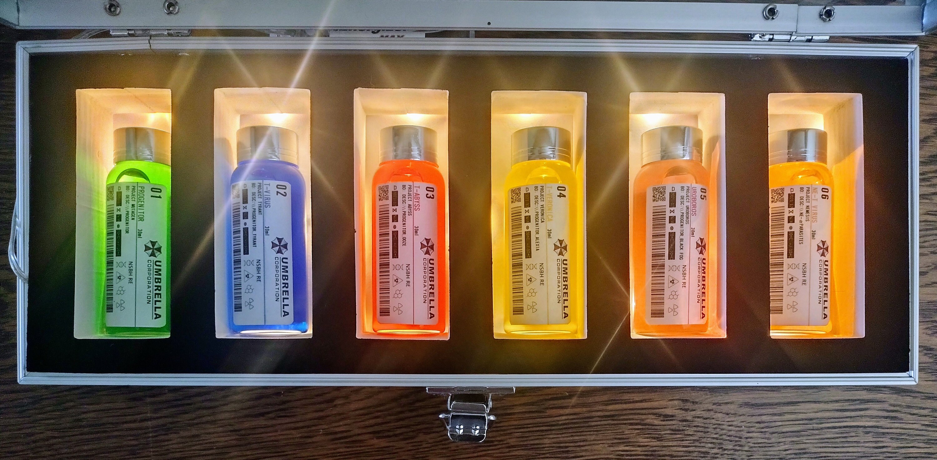 Resident Evil Biohazard Briefcase (6 Vials) - Etsy