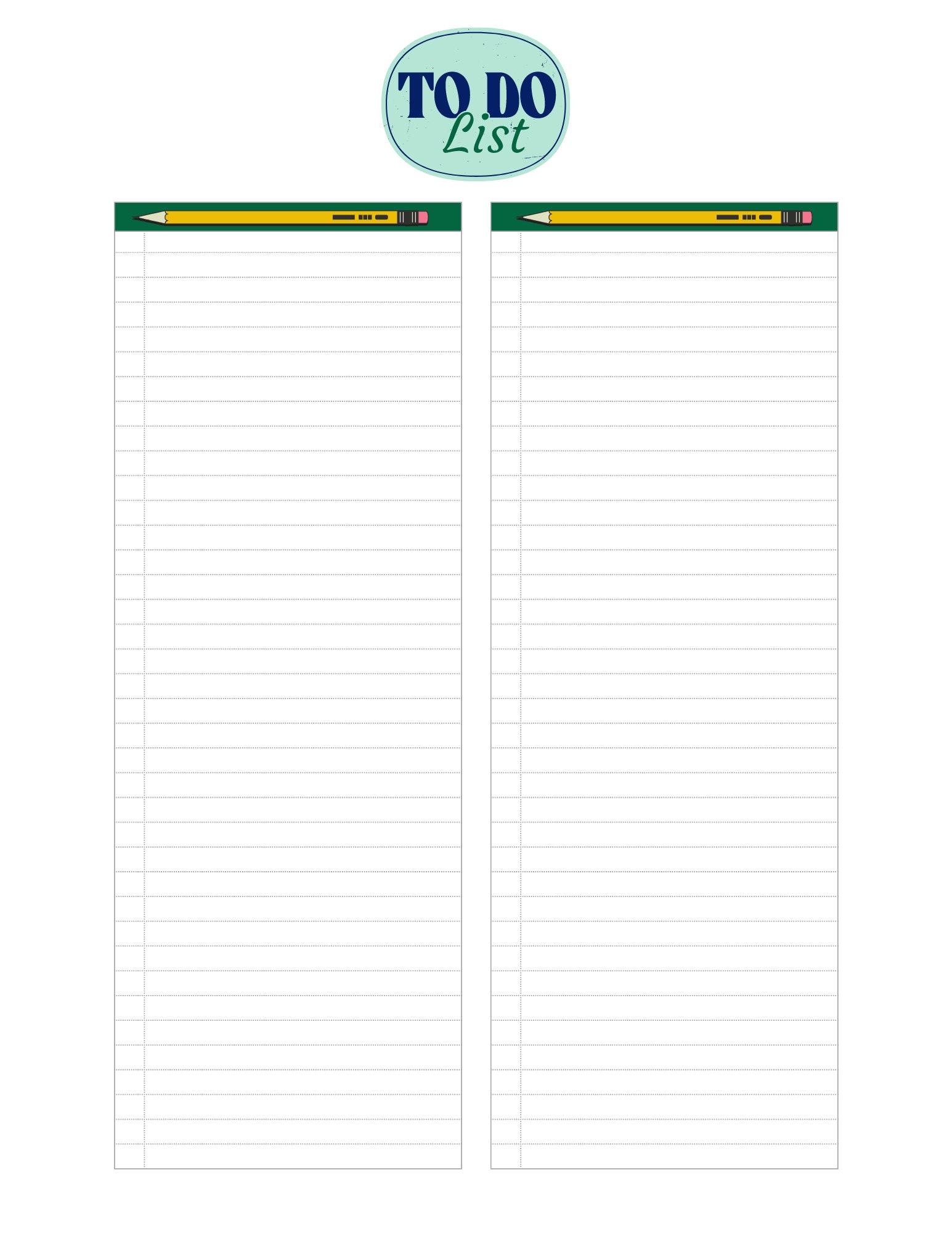 Simple to Do List 8x10 Printable - Etsy