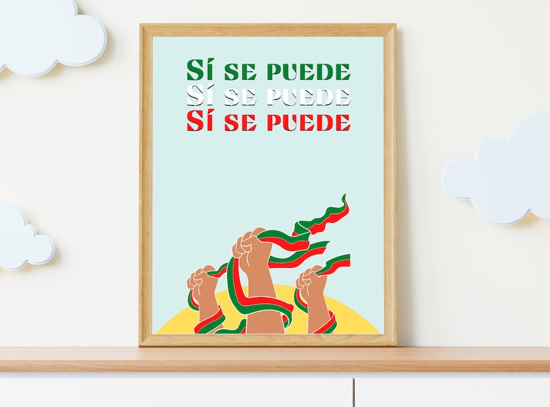 Printable Sí Se Puede Poster | Instant Download | Yes, You Can! | Wall ...