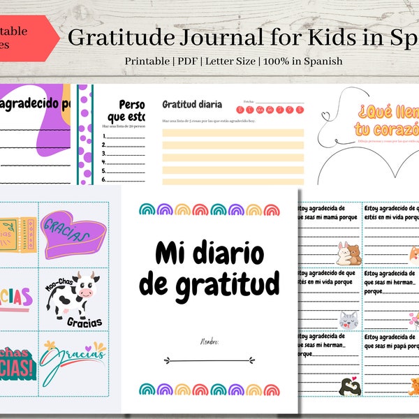 Spanish Gratitude Journal - Etsy