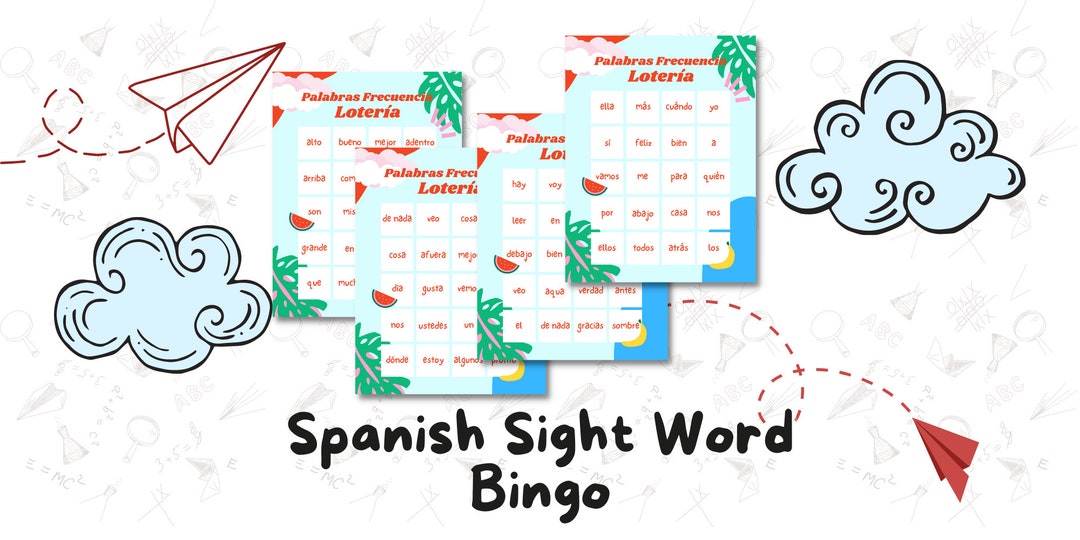 Spanish Bingo With High Frequency Words | 20 Cards | Loteria | Palabras ...