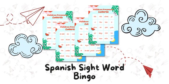 Spanish Bingo With High Frequency Words 20 Cards Loteria - Etsy