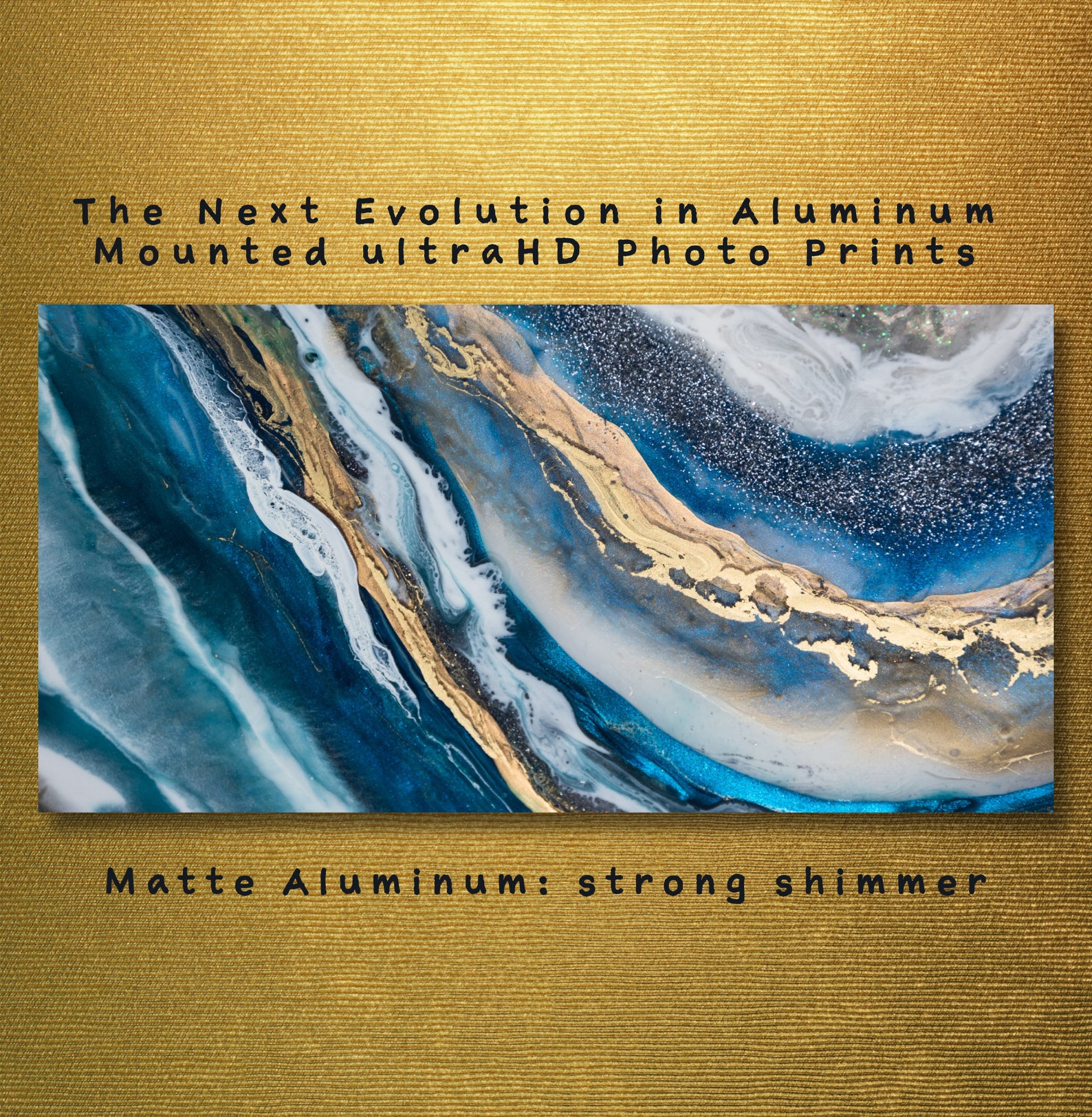 Blue Marble Abstract Wall Art: Ultrahd Aluminum Dibond Print - Etsy