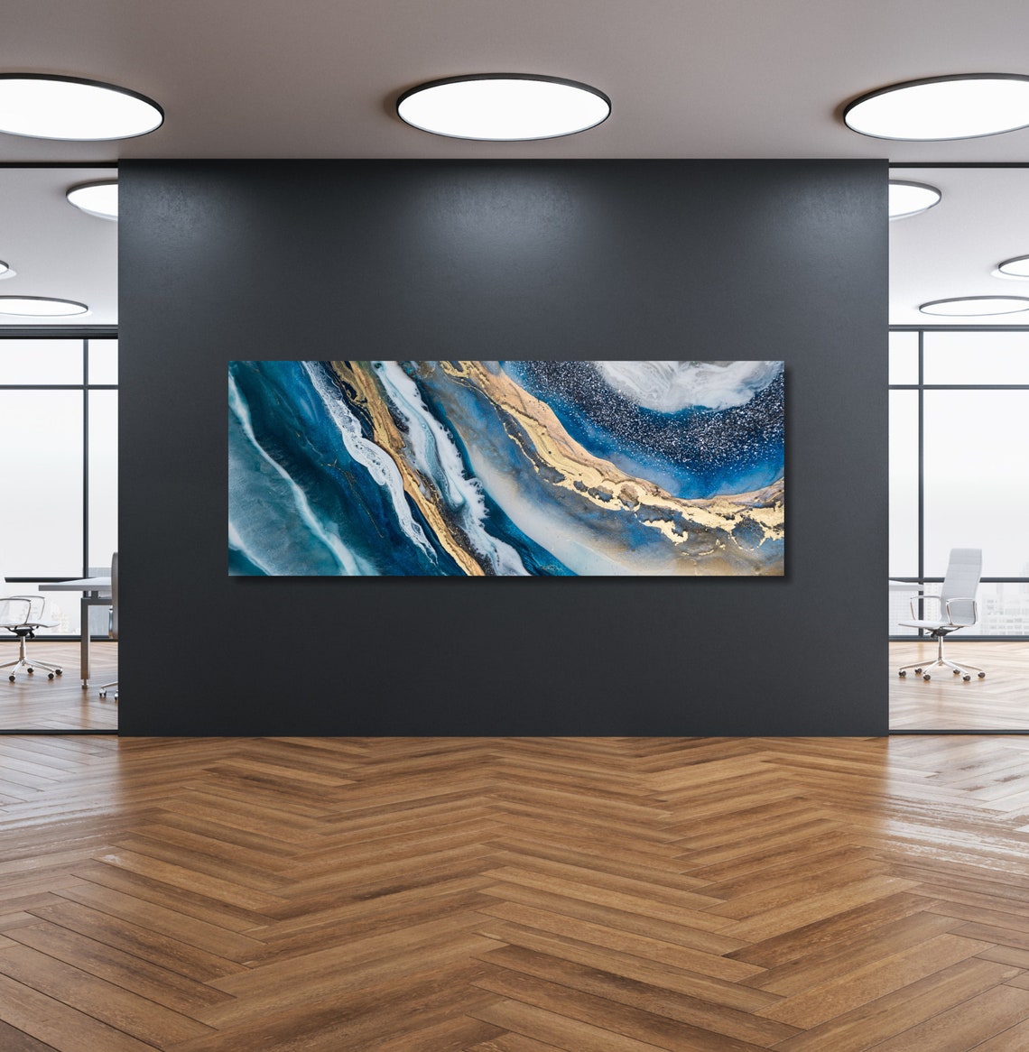 Blue Marble Abstract Wall Art: Ultrahd Aluminum Dibond Print - Etsy