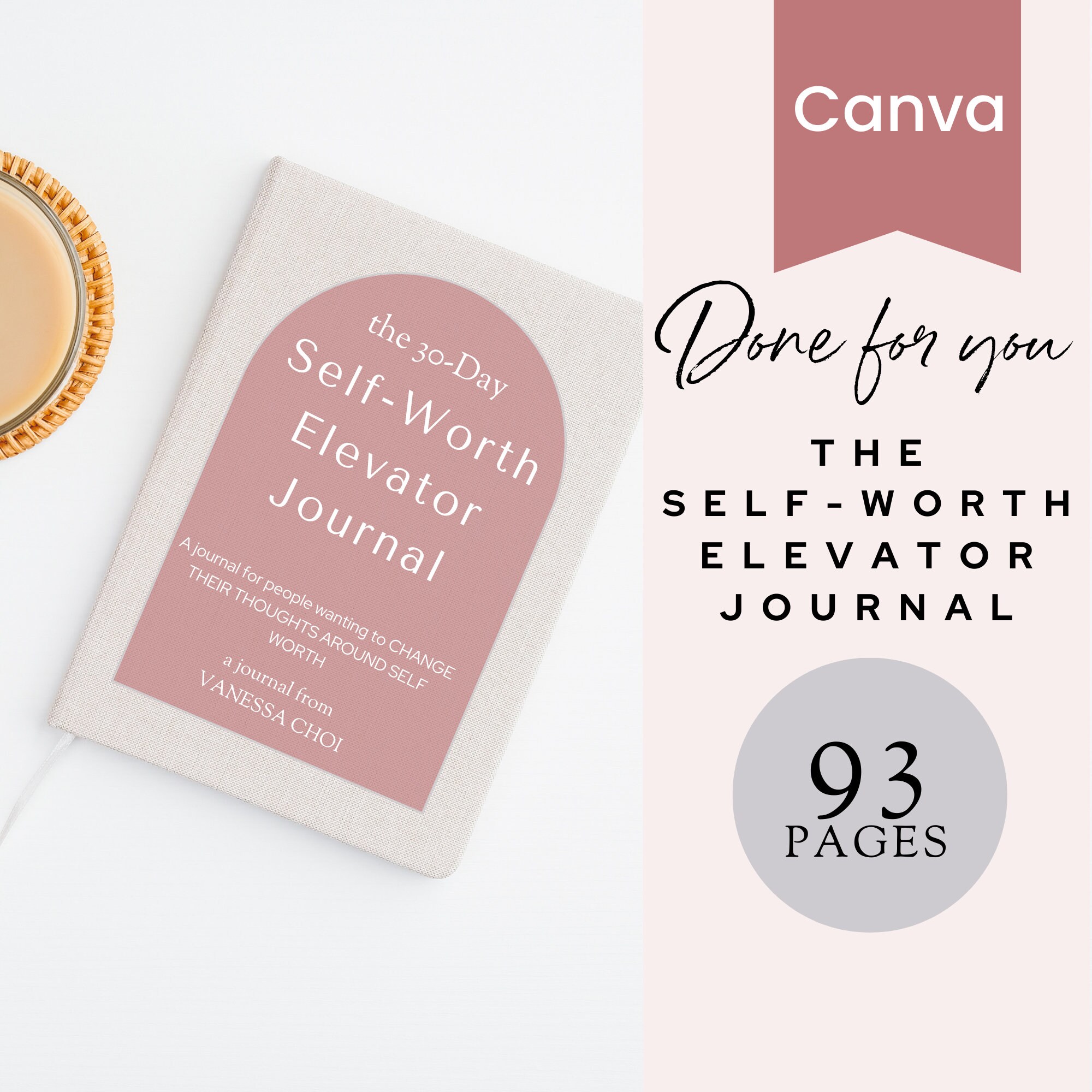 30 Day Self Worth Elevator Journal, Digital Printable Journal for ...