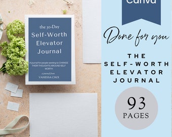30 Day Self Worth Elevator Journal, Digital Printable Journal for ...