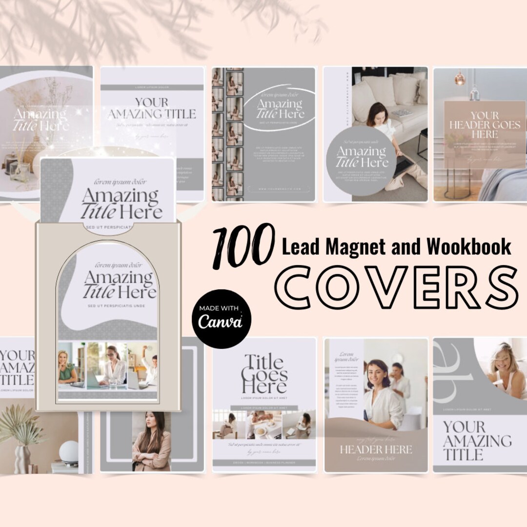 100 Lead Magnet and Workbook Covers, Online Coaching, Coach, Ebook ...