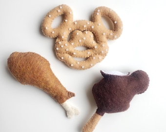 Felt Pretzels/felt Play Food/pretend Play/play Kitchen/sensory Learning ...