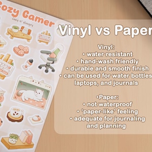 Cozy Gamer Sticker Sheet | Kawaii Gaming Decals for Bullet Journals and ...