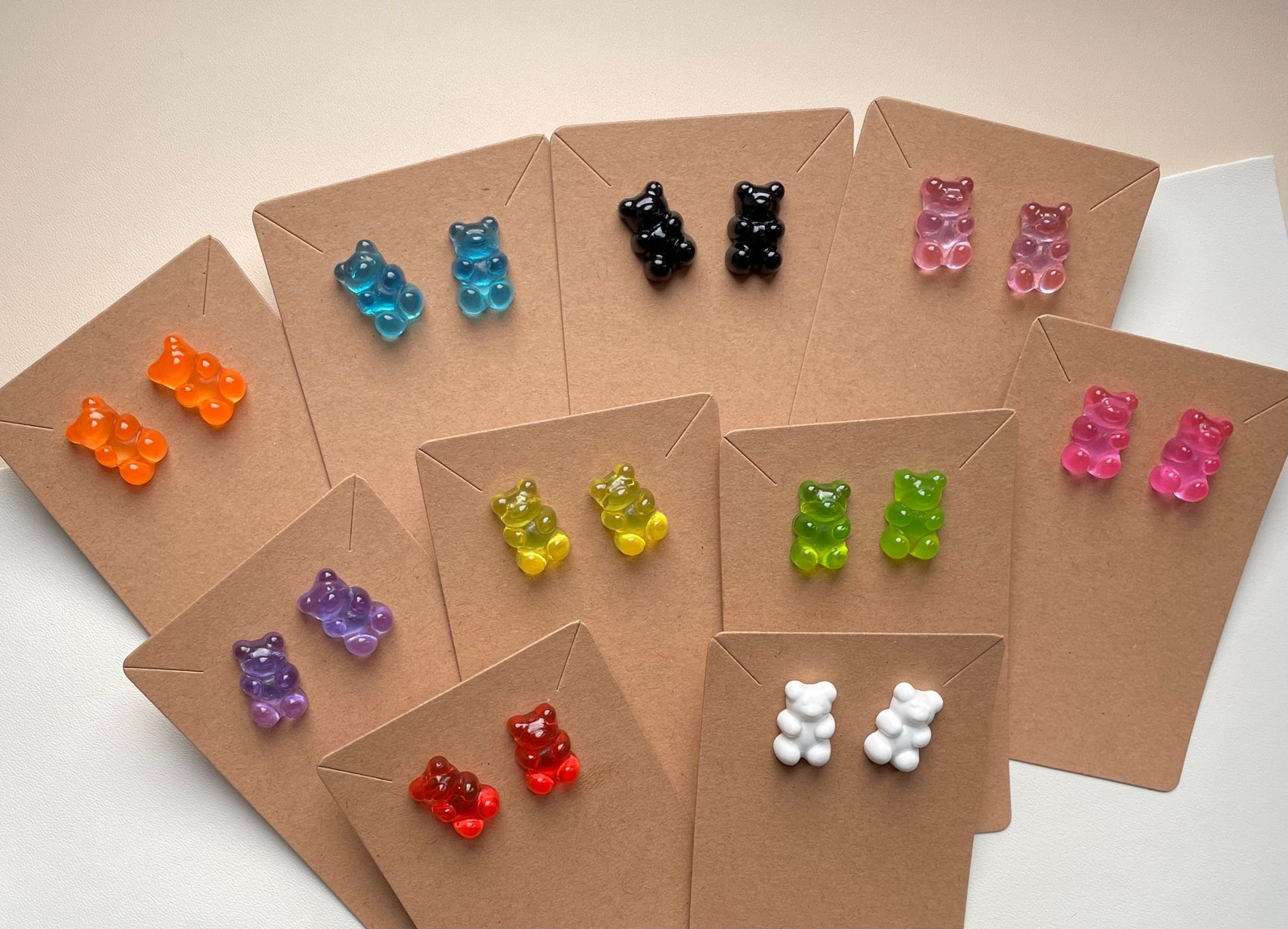 Cute Gummy Bear Stud Earrings Etsy