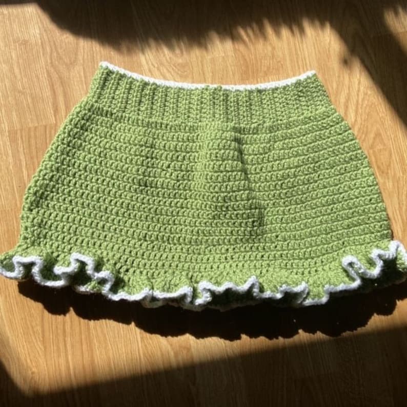 Crochet Mini Skirt With Ruffles Pattern - Etsy