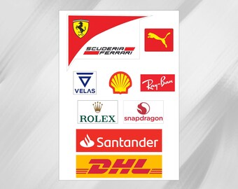 Ferrari F1 Team Sticker - Etsy