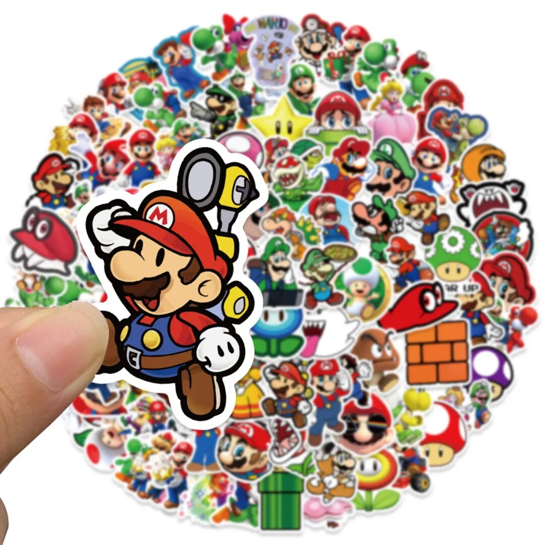 Mario Stickers, Mario Game Stickers, Mario Movie Stikers - Etsy