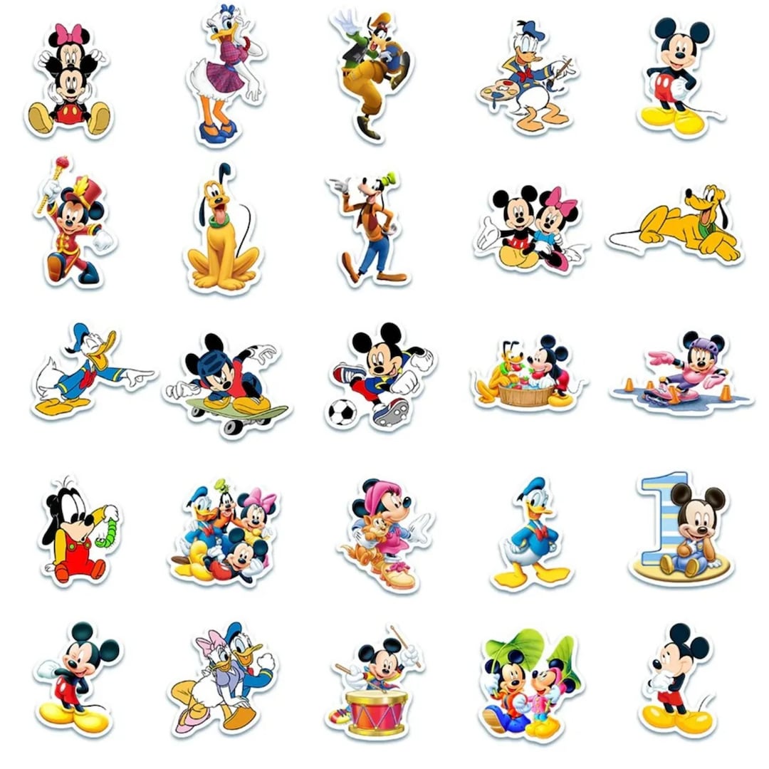 Mickey Mouse Stickers - Etsy